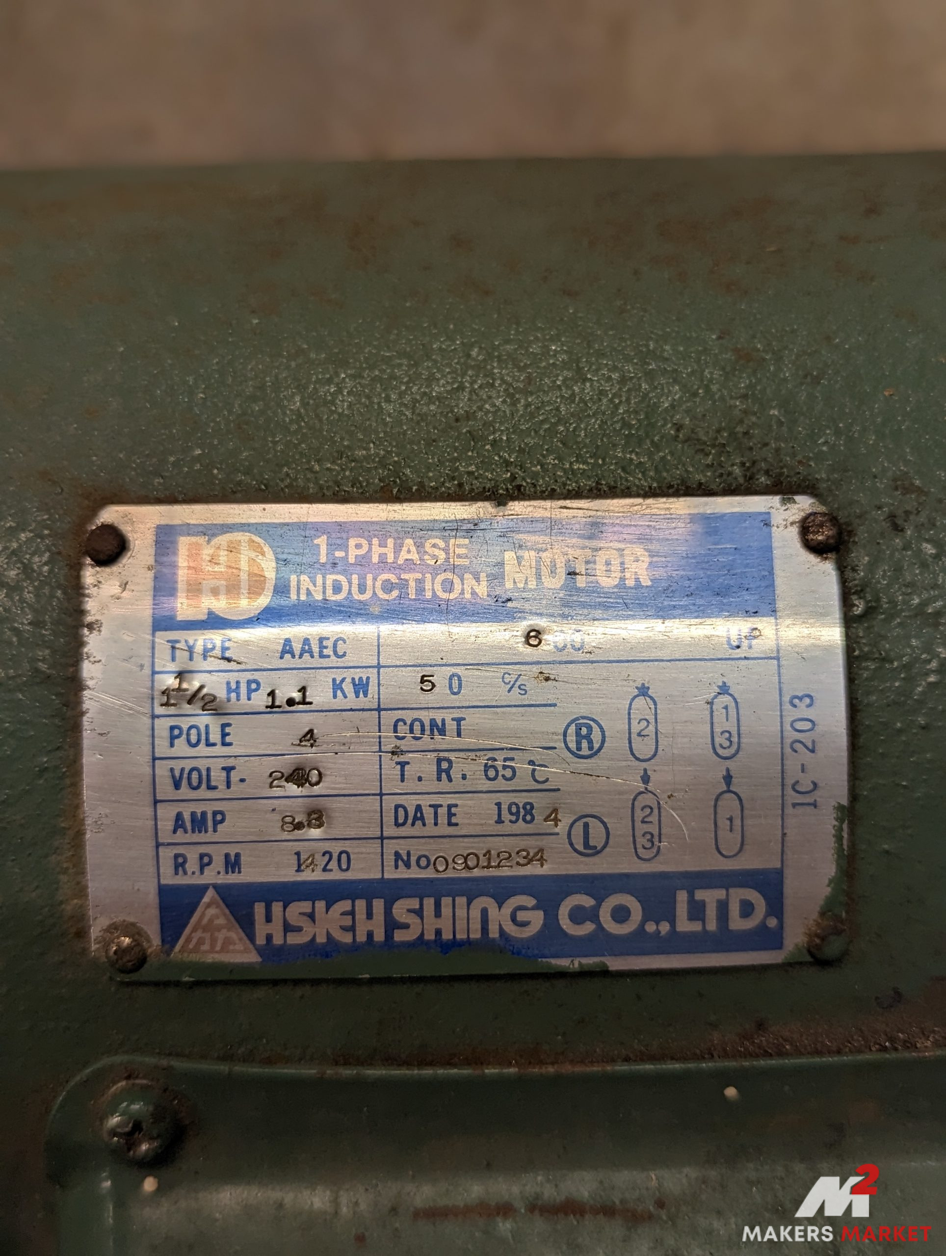 Hsieh Shing 1.5HP Electric Motor — Makers Market