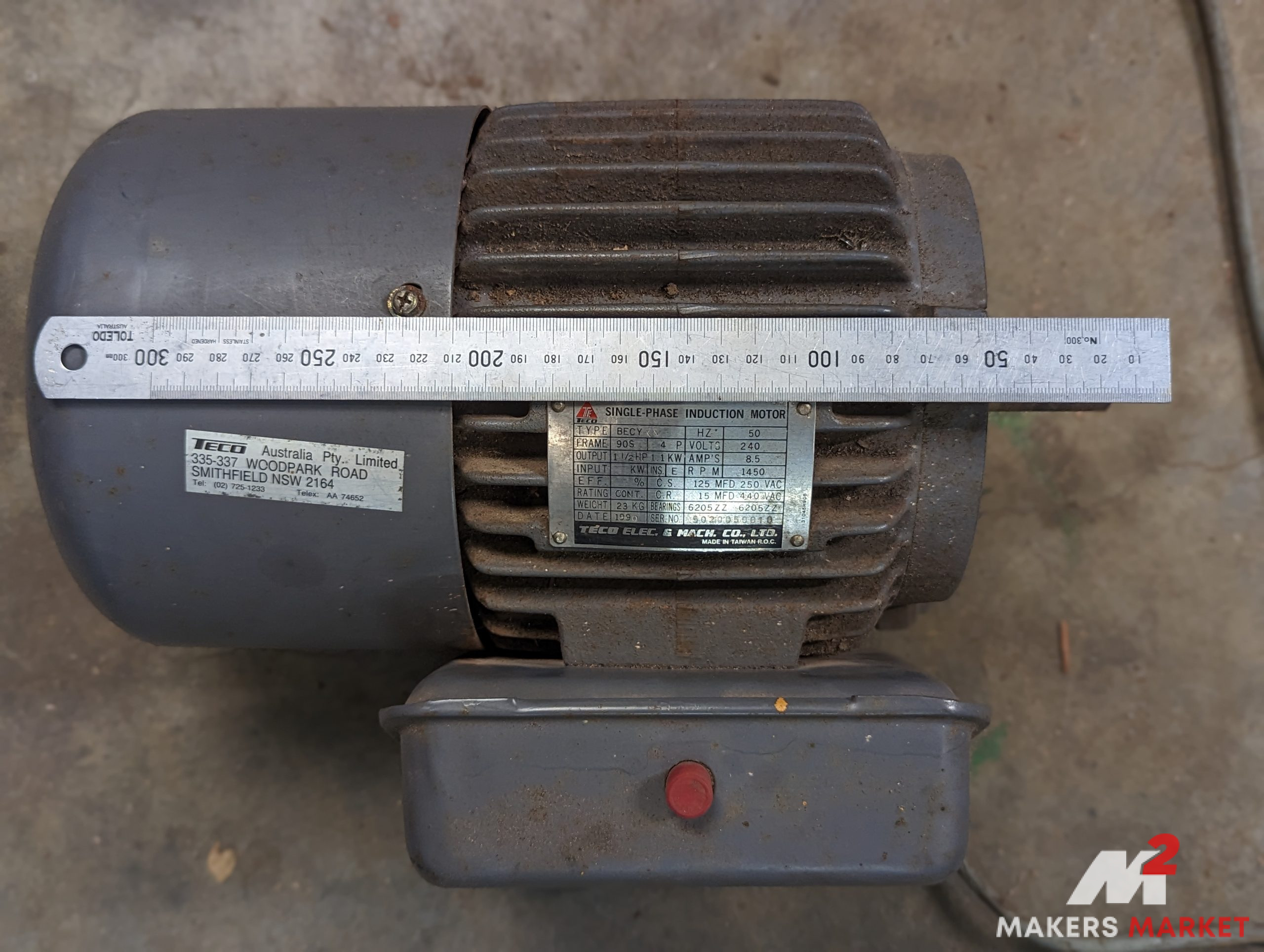 Teco 1.5HP Electric Motor — Makers Market