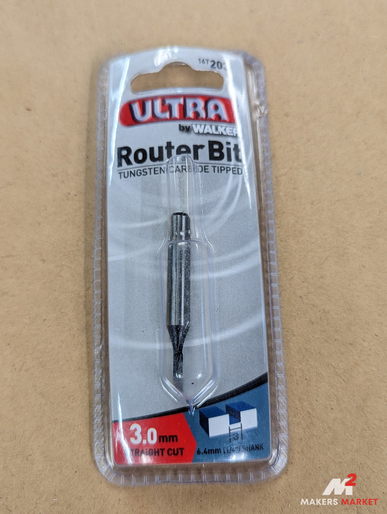 Ultra 6.4 x 3mm Straight Router Bit — Makers Market