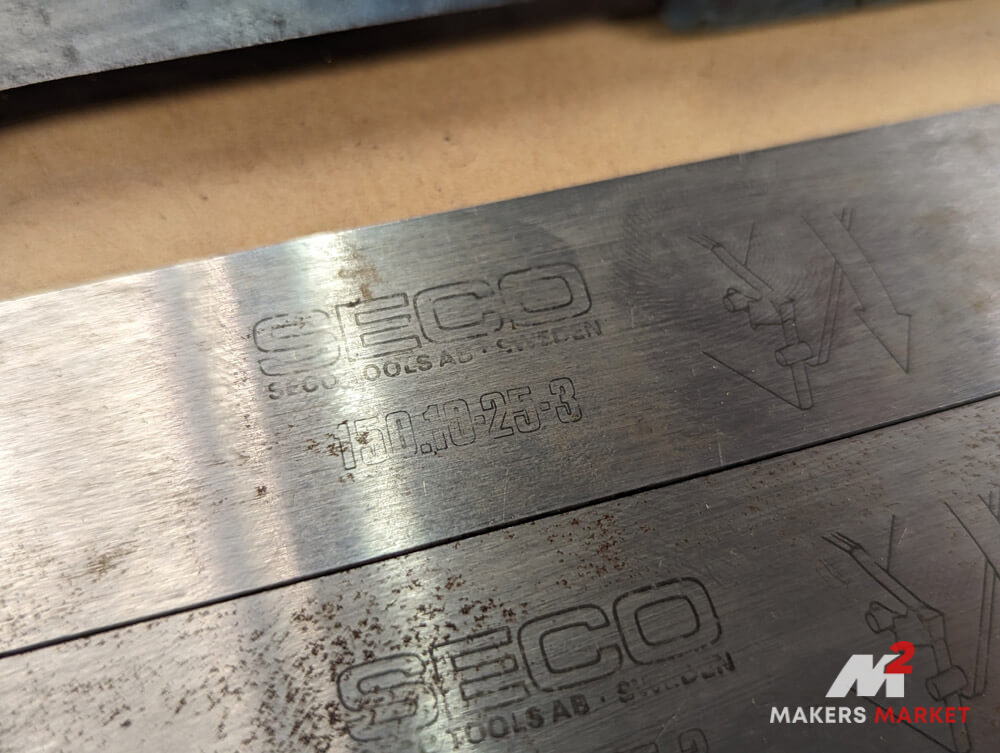 SECO Used Lathe Parting Blades — Makers Market