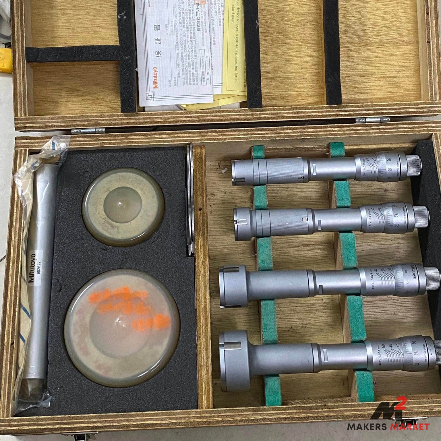 Mitutoyo 20-50mm 3-Point Internal Micrometer Set — Makers Market AU