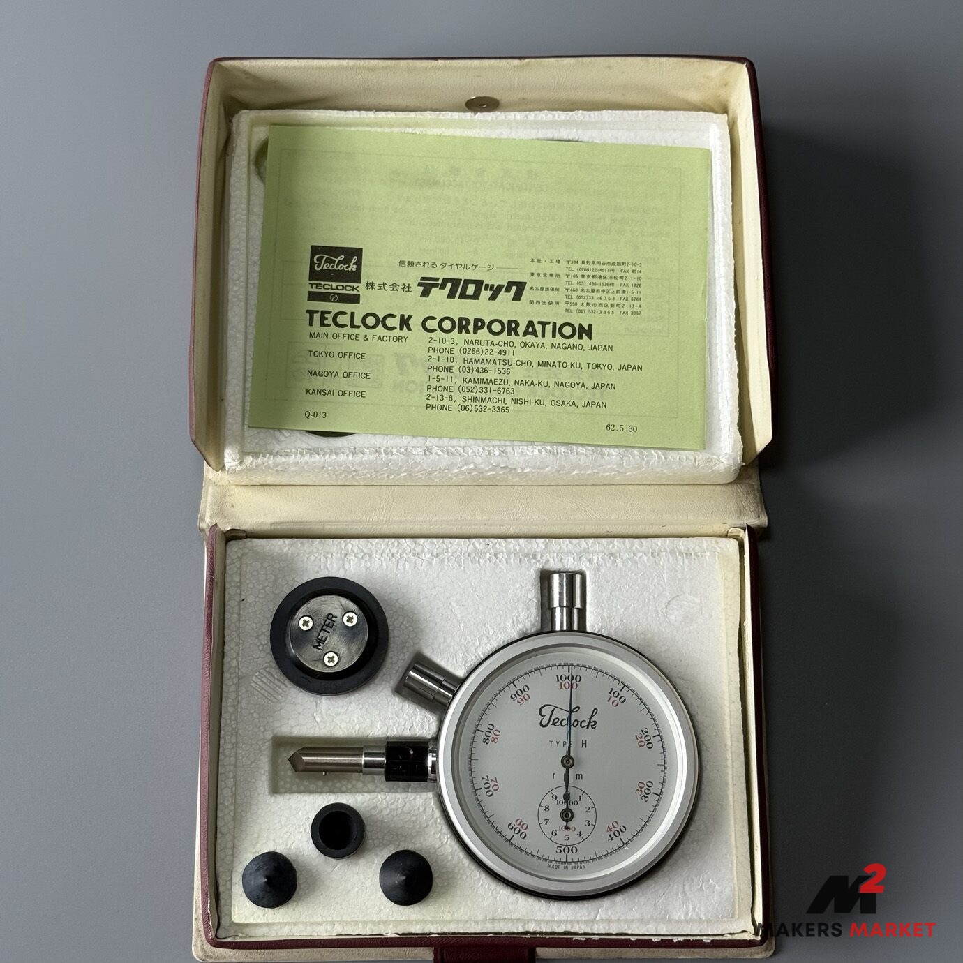 Teclock Hand Tachometer Type H Set — Makers Market AU